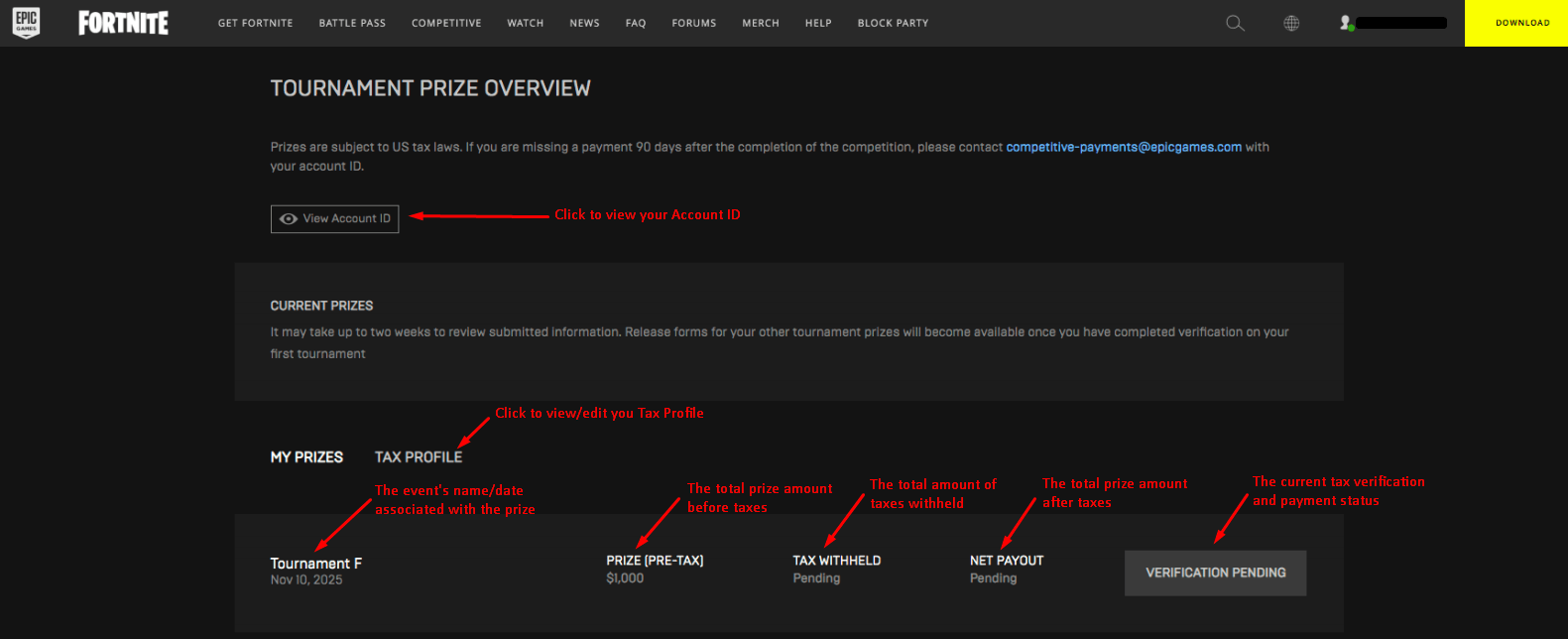 Competitive Payment Process Update