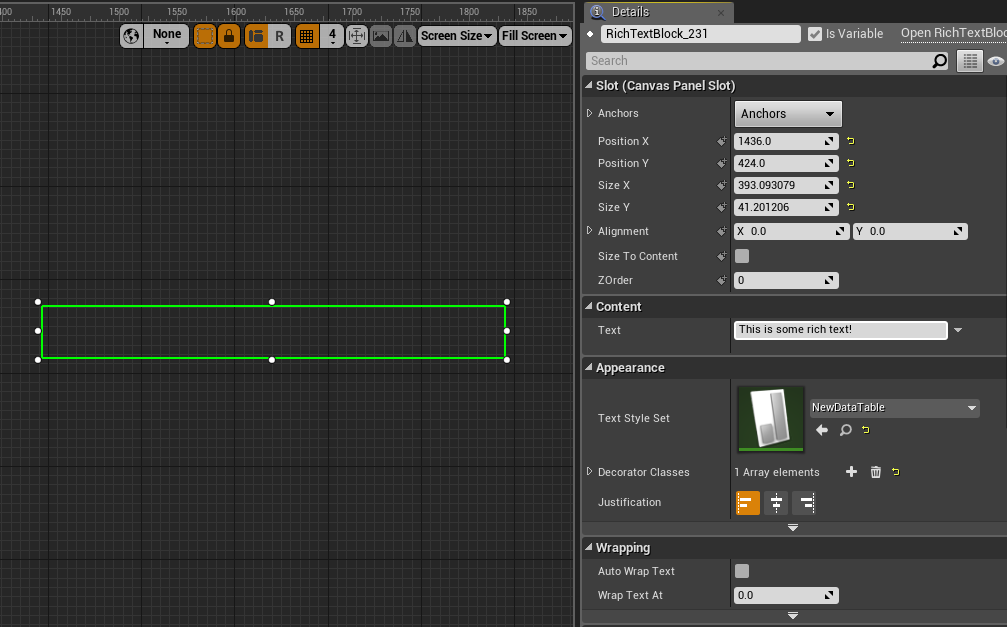 Advanced Text Styling with Rich Text Block - Unreal Engine