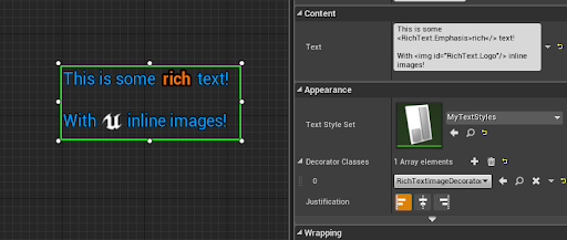 Advanced Text Styling with Rich Text Block - Unreal Engine