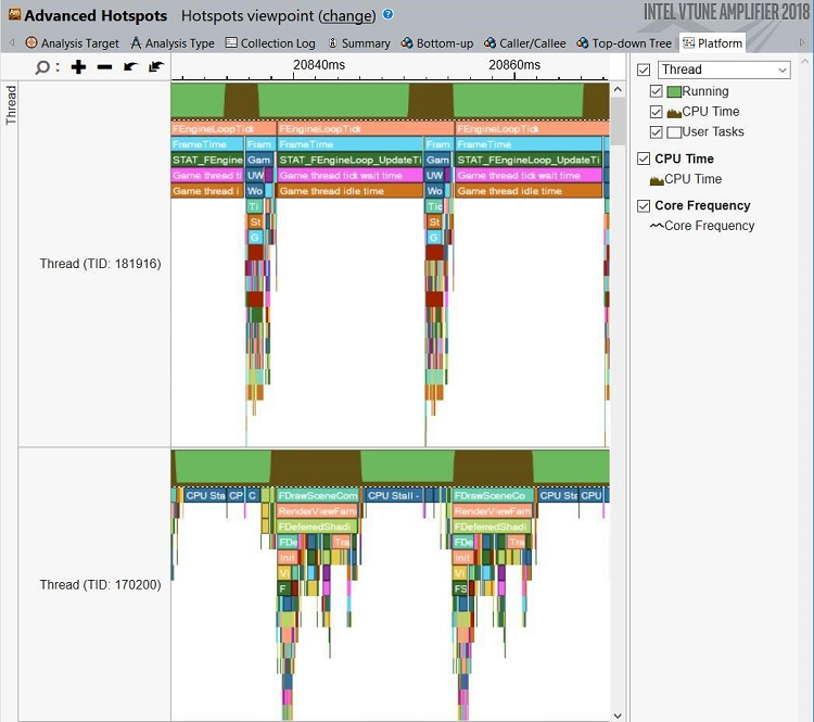 New Intel® VTune™ Amplifier Integration with Unreal Engine 4