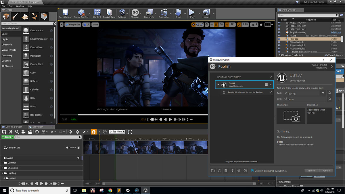 Shotgun Integration Now Available in Unreal Engine 4.20