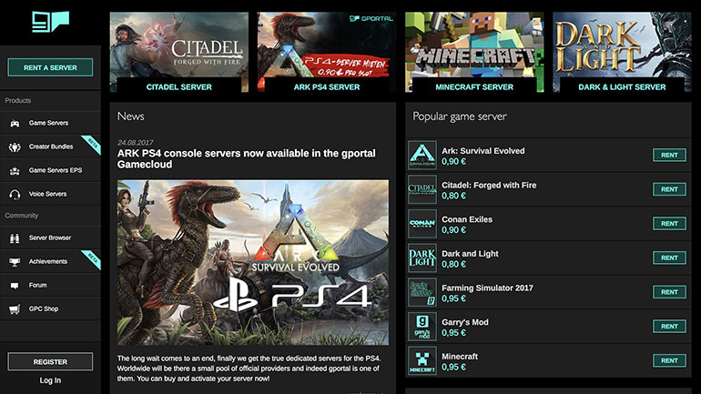 Gportal G Portal.com | ARK Server (DE, EU) Instant Setup & 100% Mod