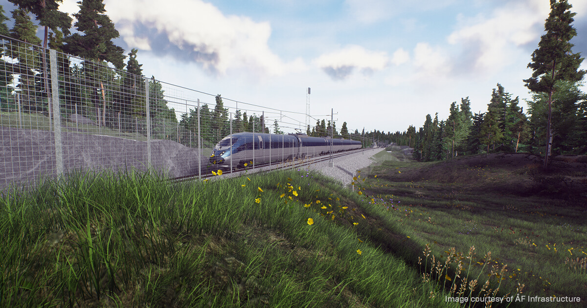 Visualizing Sweden’s first high-speed railway with real-time technology ...