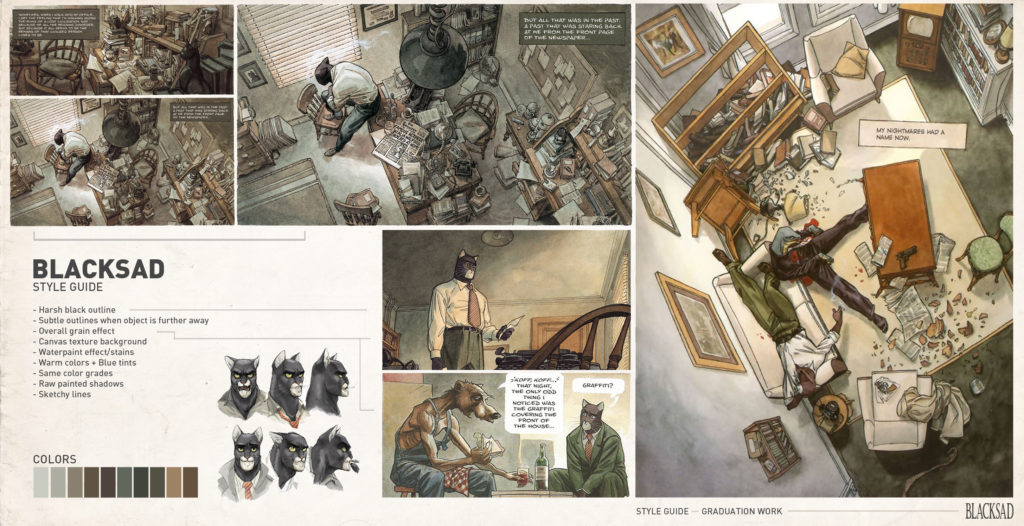 Blacksad breakdown: Howest student creates a playable 3D comic in UE4 ...