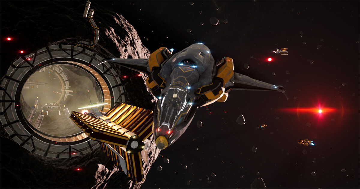 우주 게임 Grimmstar에서 레이 트레이싱 구현 방법을 선보인 AstroNaughty Games - Unreal Engine