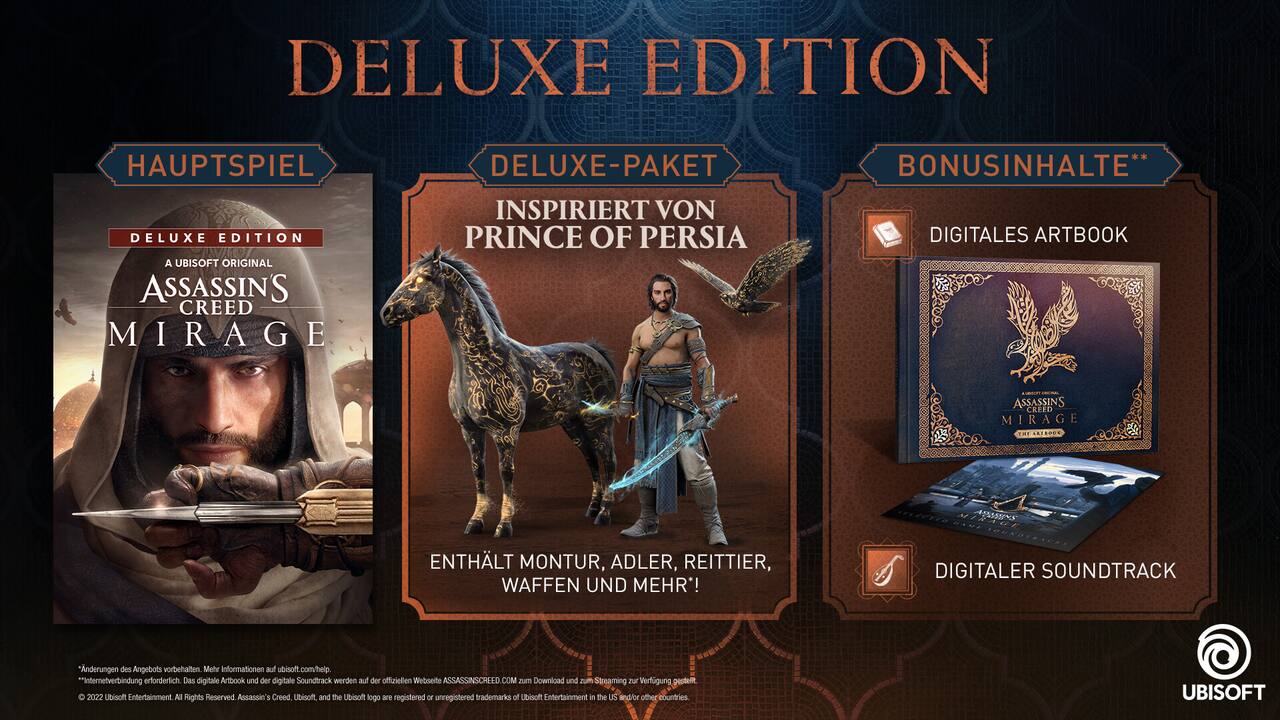 Assassins Creed® Mirage Deluxe Edition Heute Herunterladen Und Kaufen Epic Games Store