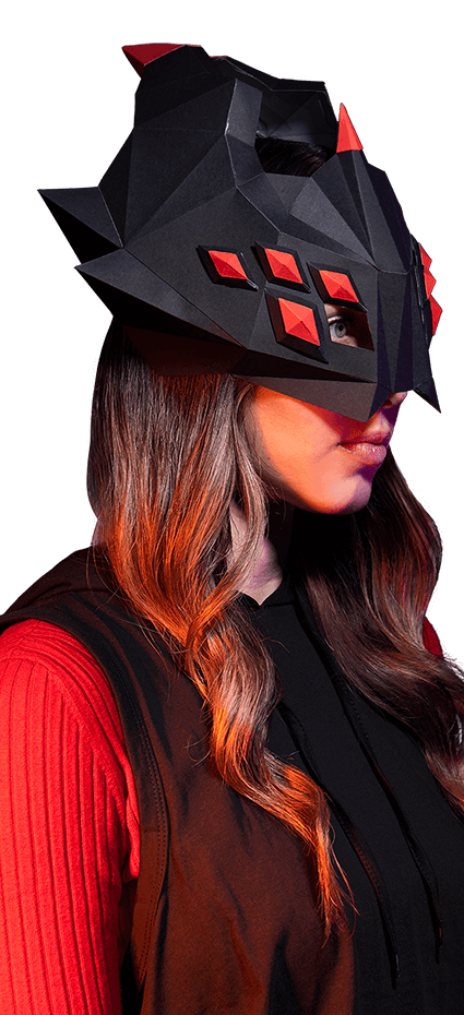 Arachne Cosplay Papercraft Mask - Fortnite