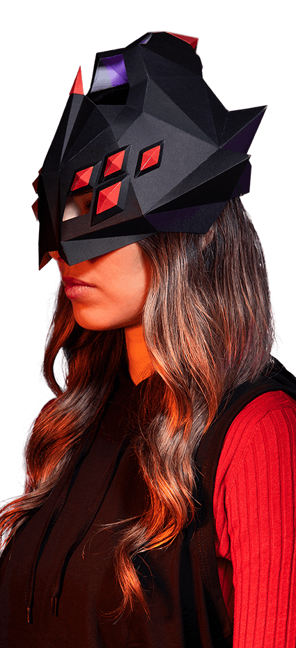 Arachne Cosplay Papercraft Mask Fortnite