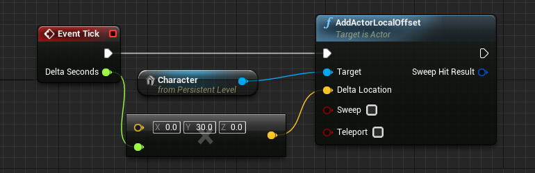 物理オブジェクトの移動 Unreal Engine 