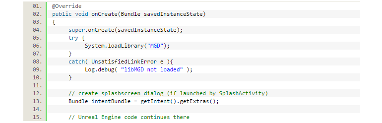 Building An Unreal Engine Application With Mali Graphics Debugger Support