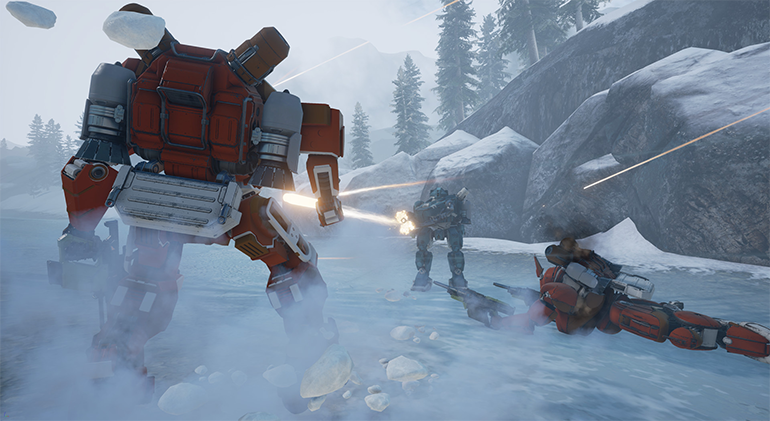 Behind the Reinforced Plates of Heavy Gear Assault - Unreal Engine