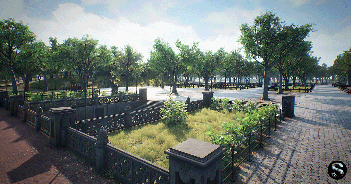 Free City Park Environment Collection now available - Unreal Engine