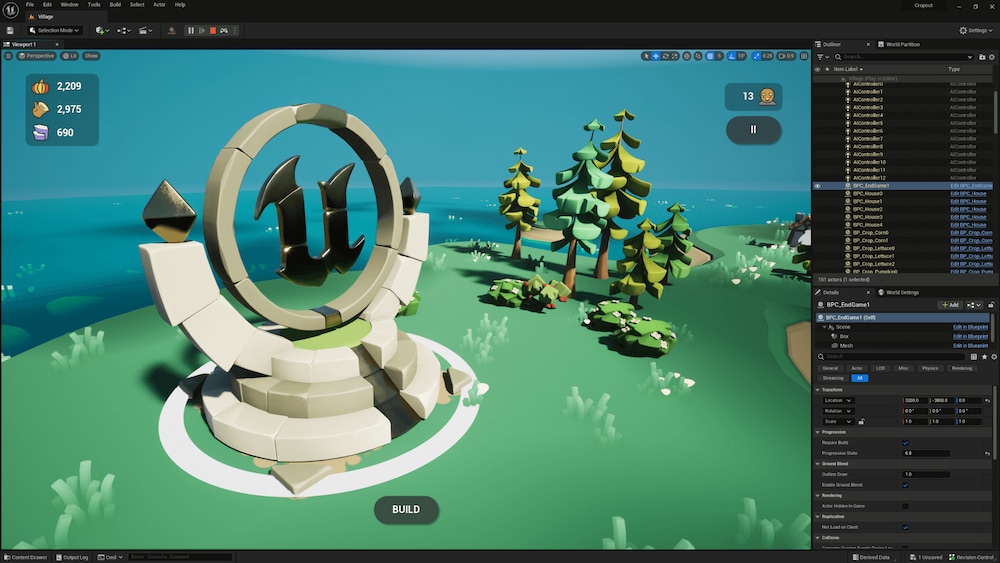 Cropout Sample Project Unreal Engine