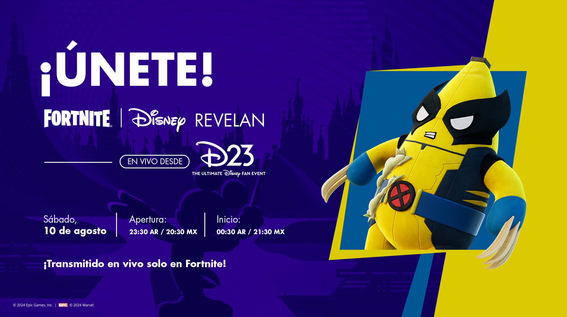 ¡Descubran las revelaciones de la D23 en vivo en Fortnite el 10 de ...