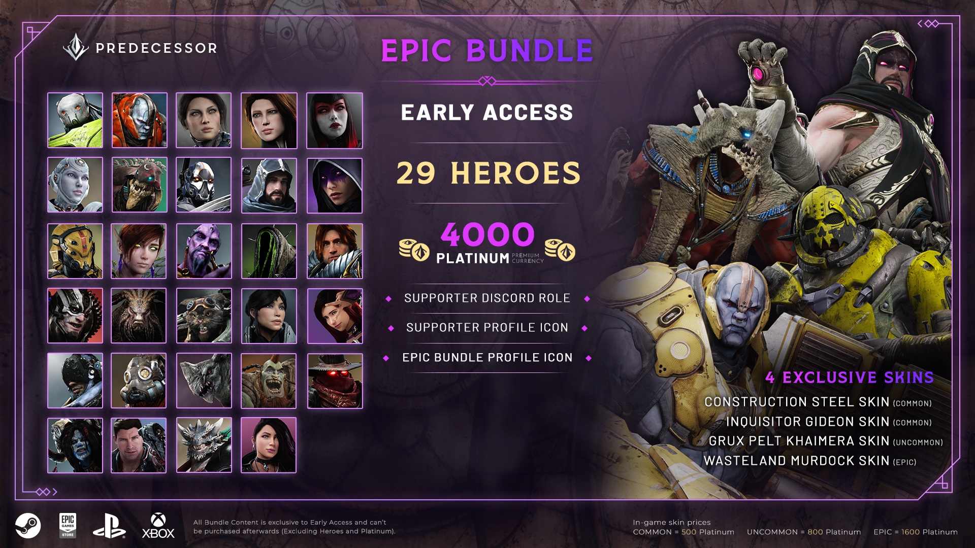 Predecessor: บันเดิลสุดยิ่งใหญ่ (Epic Bundle) | ดาวน์โหลดและซื้อวันนี้ - Epic Games Store