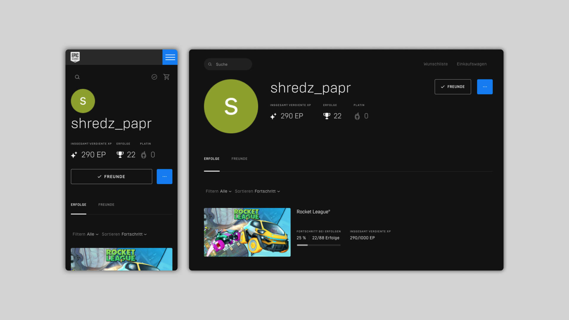 Das „Meine Erfolge“-Update des Epic Games Store – Epic Games Store