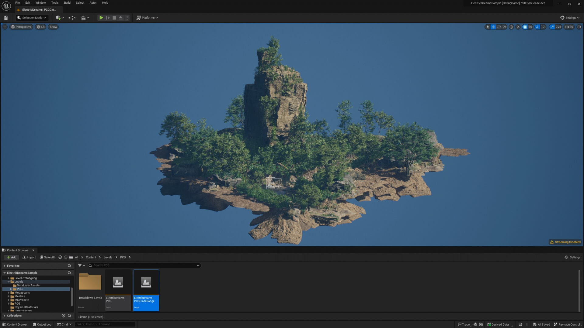 Electric Dreams Environment Pcg Sample Project Unreal Engine
