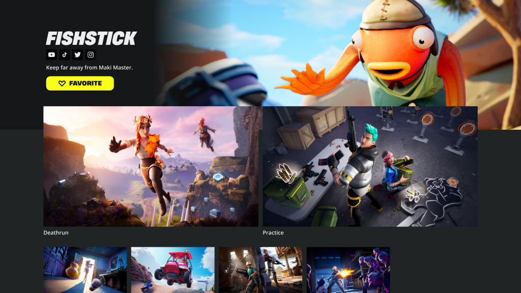 Creator Pages Now Available on Fortnite.com