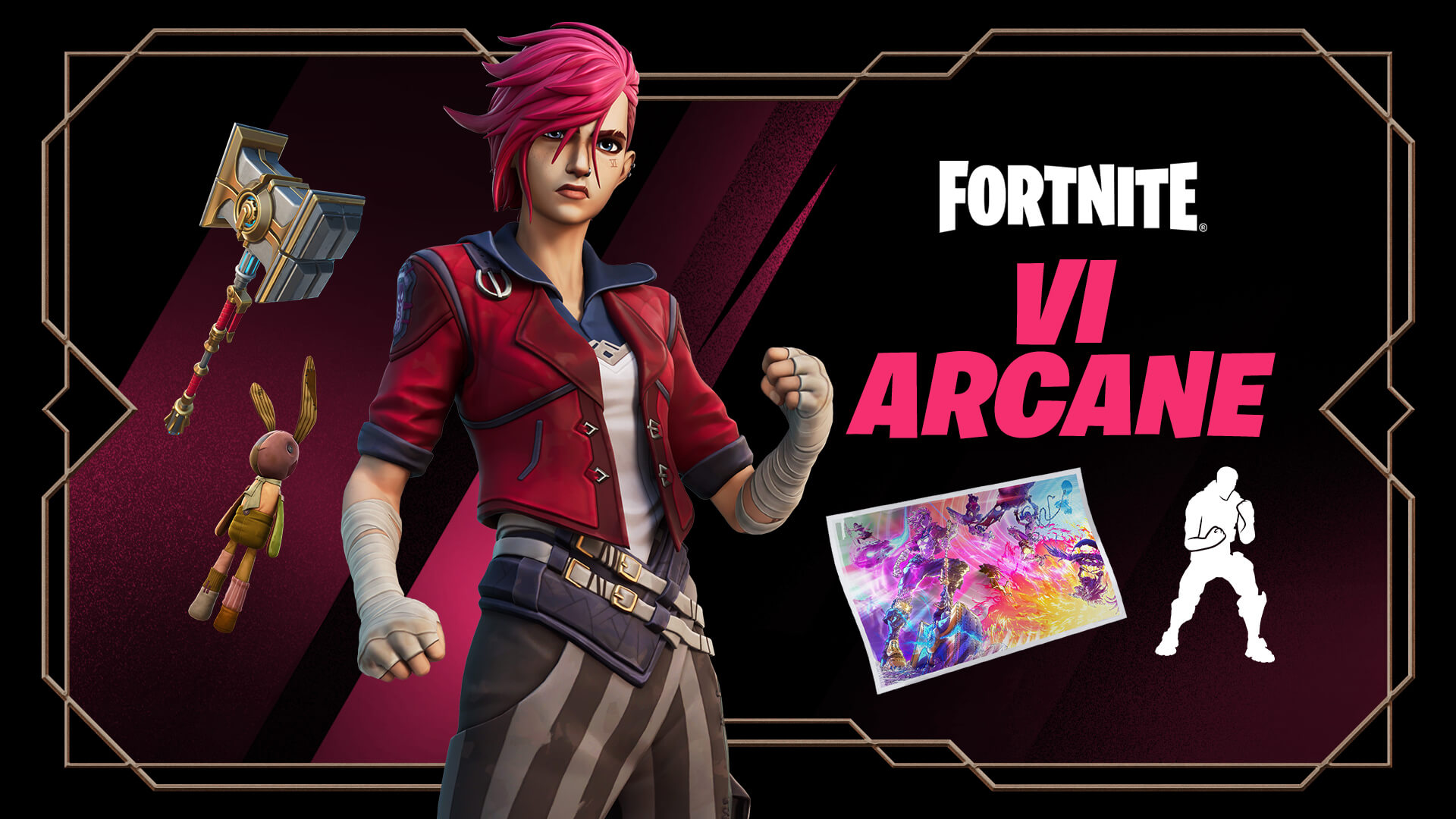 Vi, de League of Legends y Arcane, desata su fuerza en Fortnite