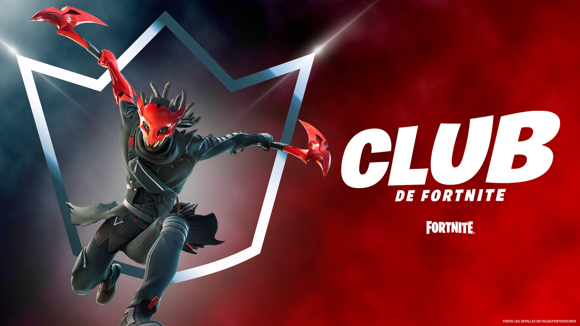 Garra roja deja marca en el pack de club de octubre de Fortnite