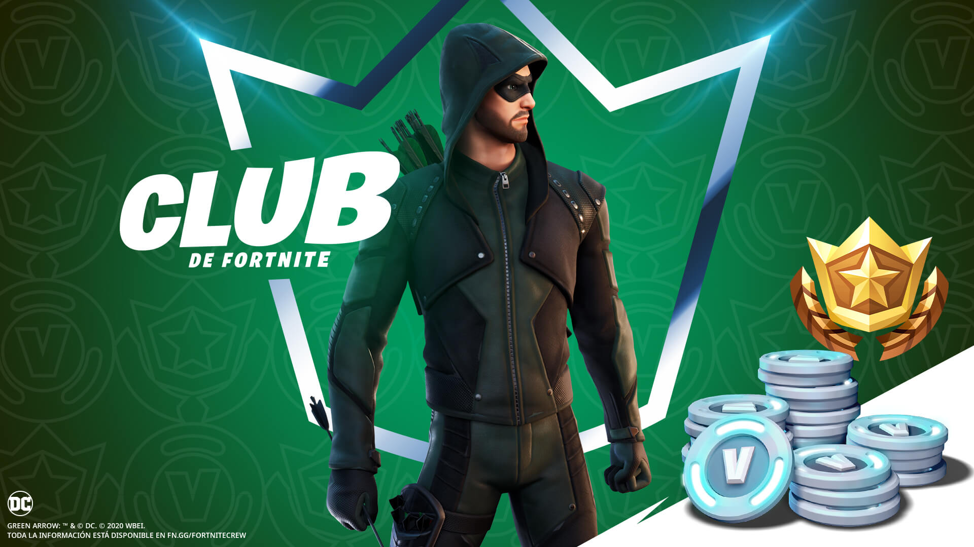 Club de Fortnite: la revelación de Green Arrow de DC en el paquete de ...