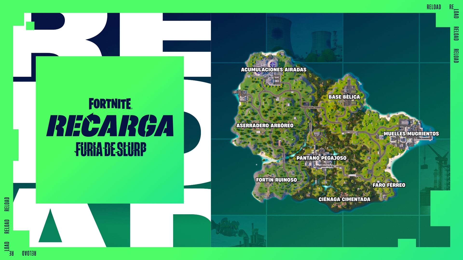 Sientan la adrenalina en el mapa Furia de Slurp de Fortnite: Recarga