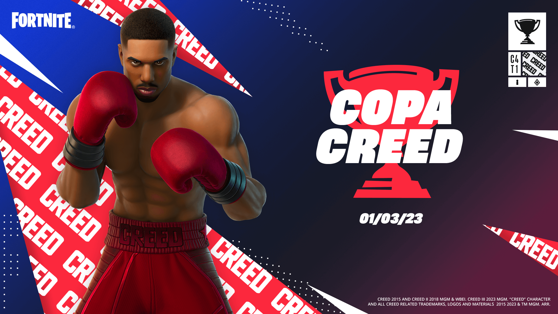 ¡Lleguen a la cima con el atuendo Adonis Creed en Fortnite!