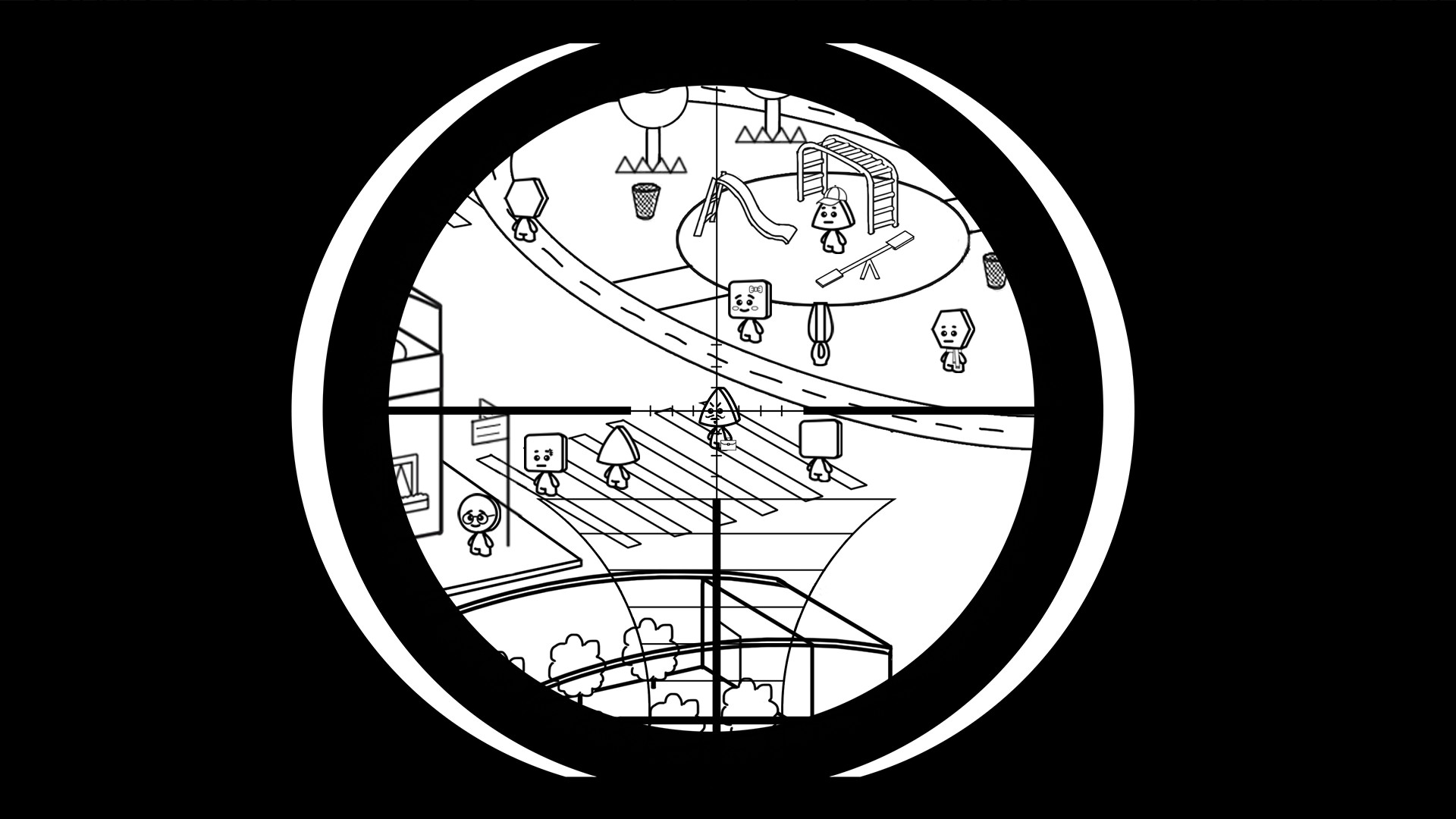 The Geometric Sniper series offers a violent twist on the hidden object ...