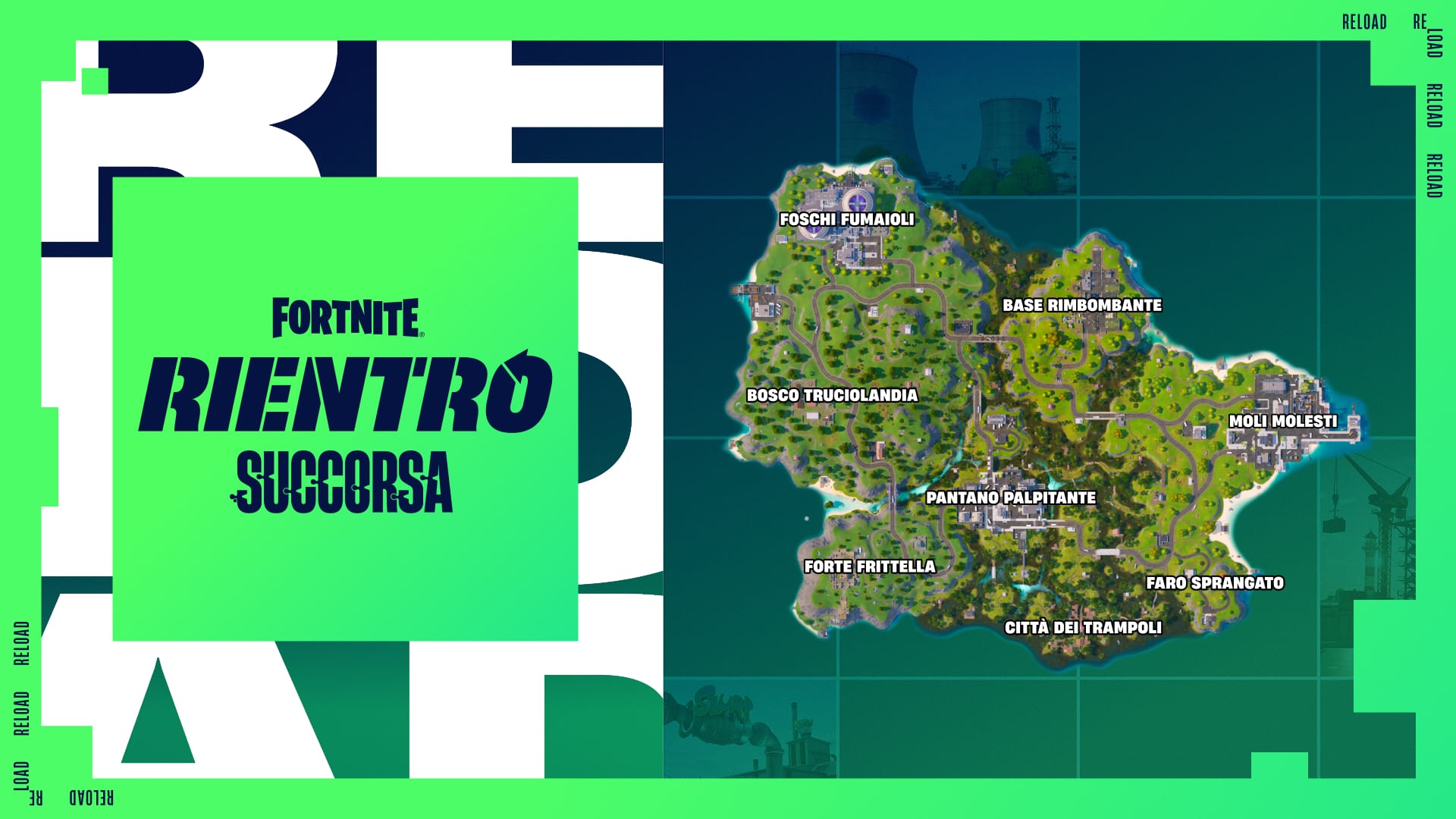 Senti l'adrenalina nella mappa Succorsa di Fortnite Rientro