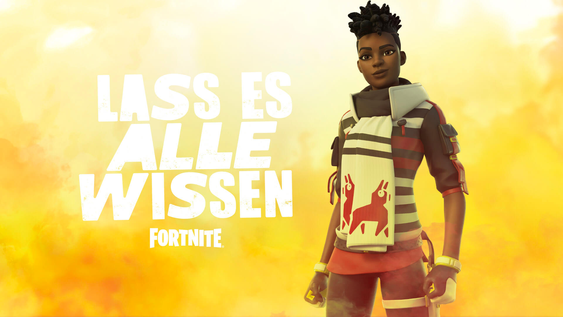 Beherrscht in Fortnite das Spielfeld mit dem „Lass es alle wissen“-Set!