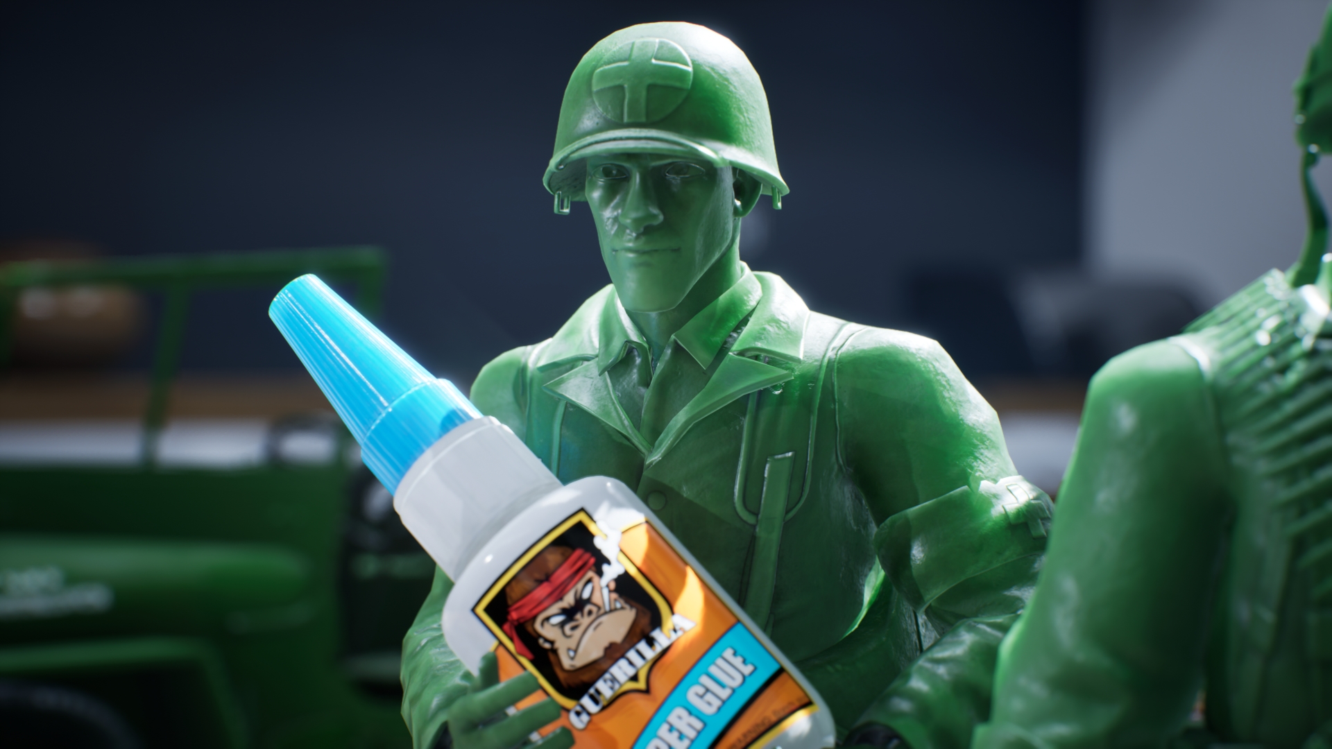 Green Hawk Platoon의 장난감 병사에게 화력을 지원한 UE5 - Unreal Engine