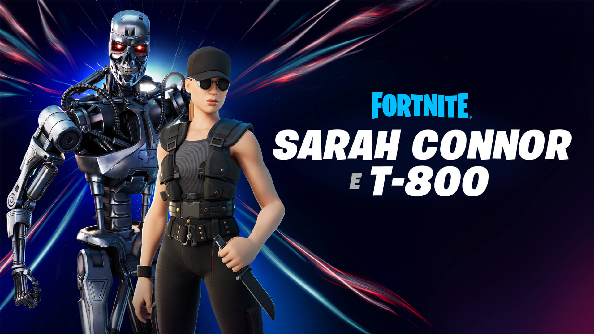 Humano x Máquina: Sarah Connor e o T-800 Chegam à Loja de Itens do Fortnite