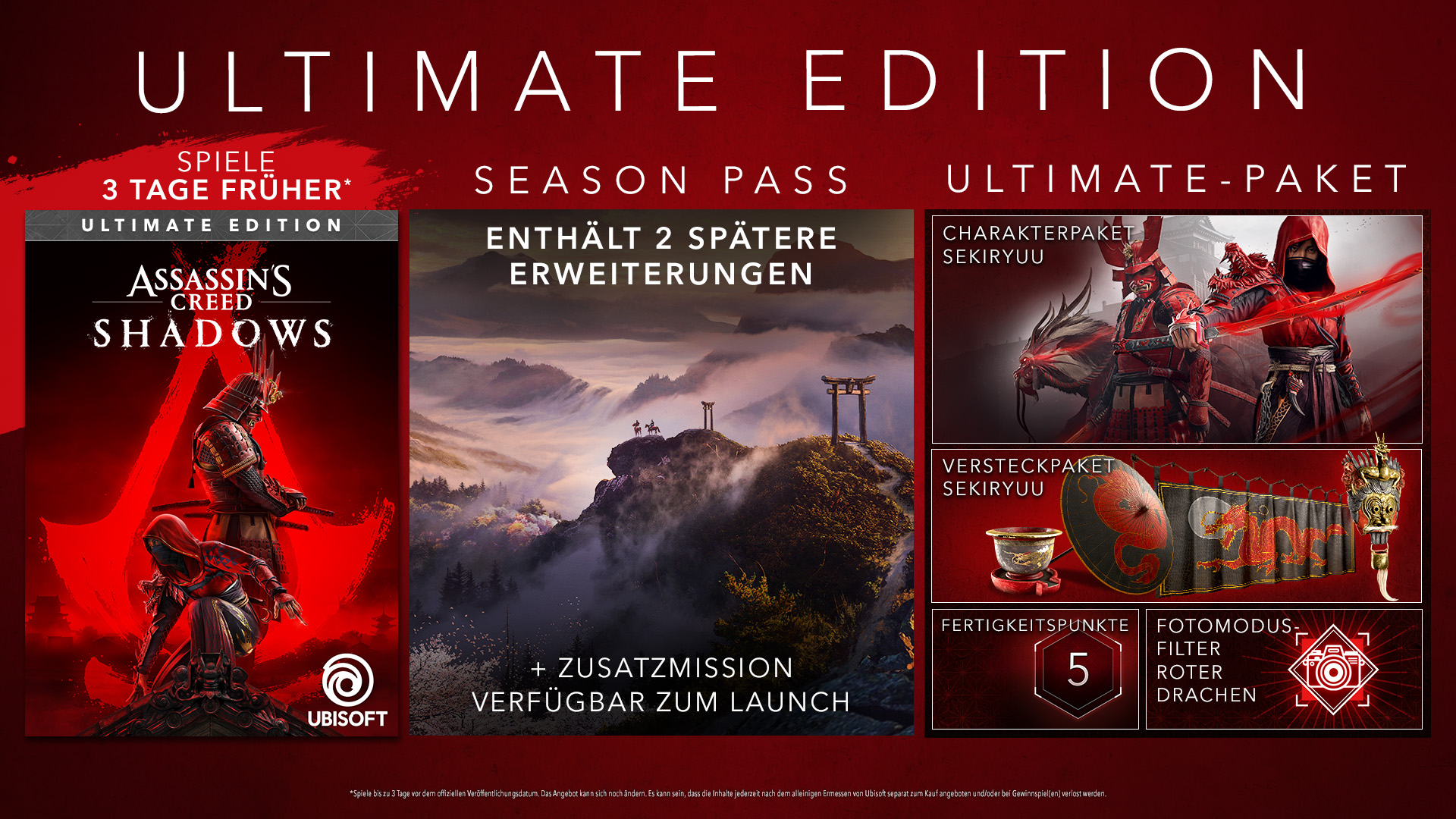 Assassin’s Creed Shadows Ultimate Edition vorab kaufen und vorbestellen – Epic Games Store