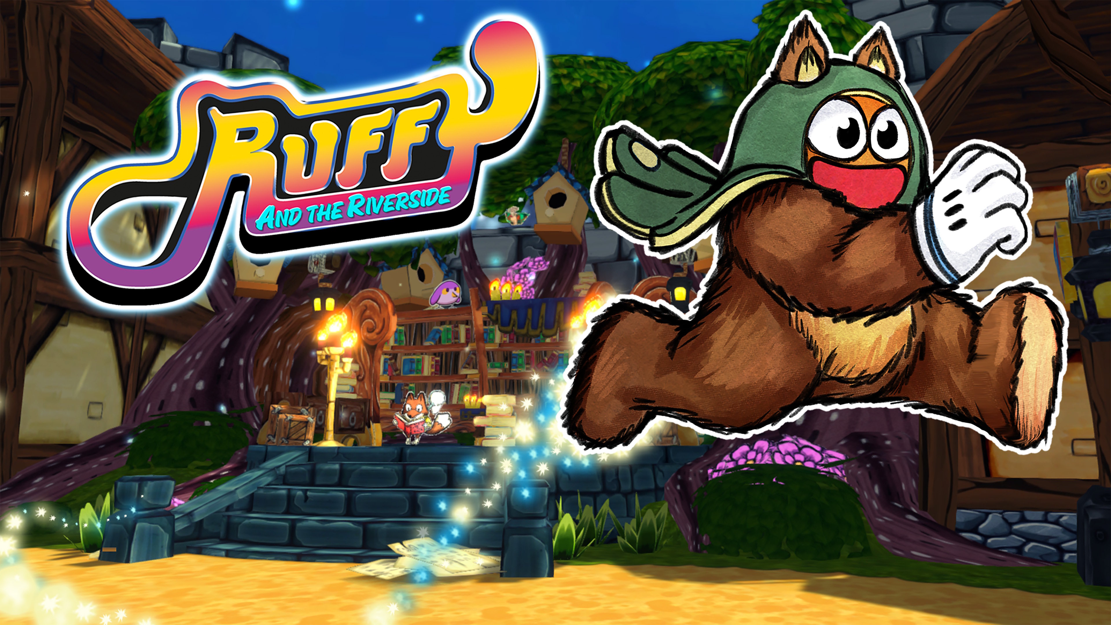 Ruffy and the Riverside is a hand-drawn 3D platformer with a swapping twist - Epic Games Store