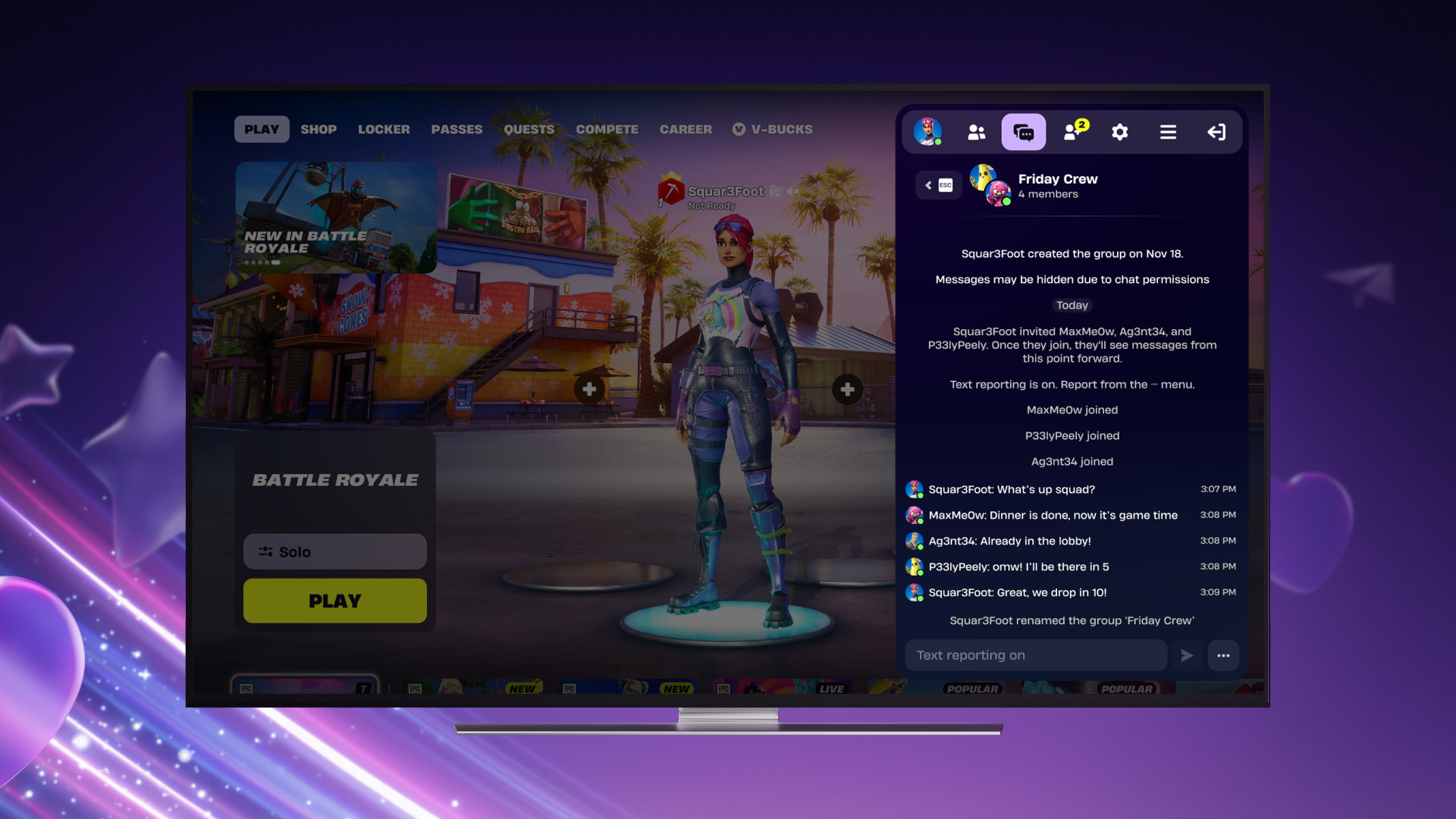 Text Chat in Fortnite