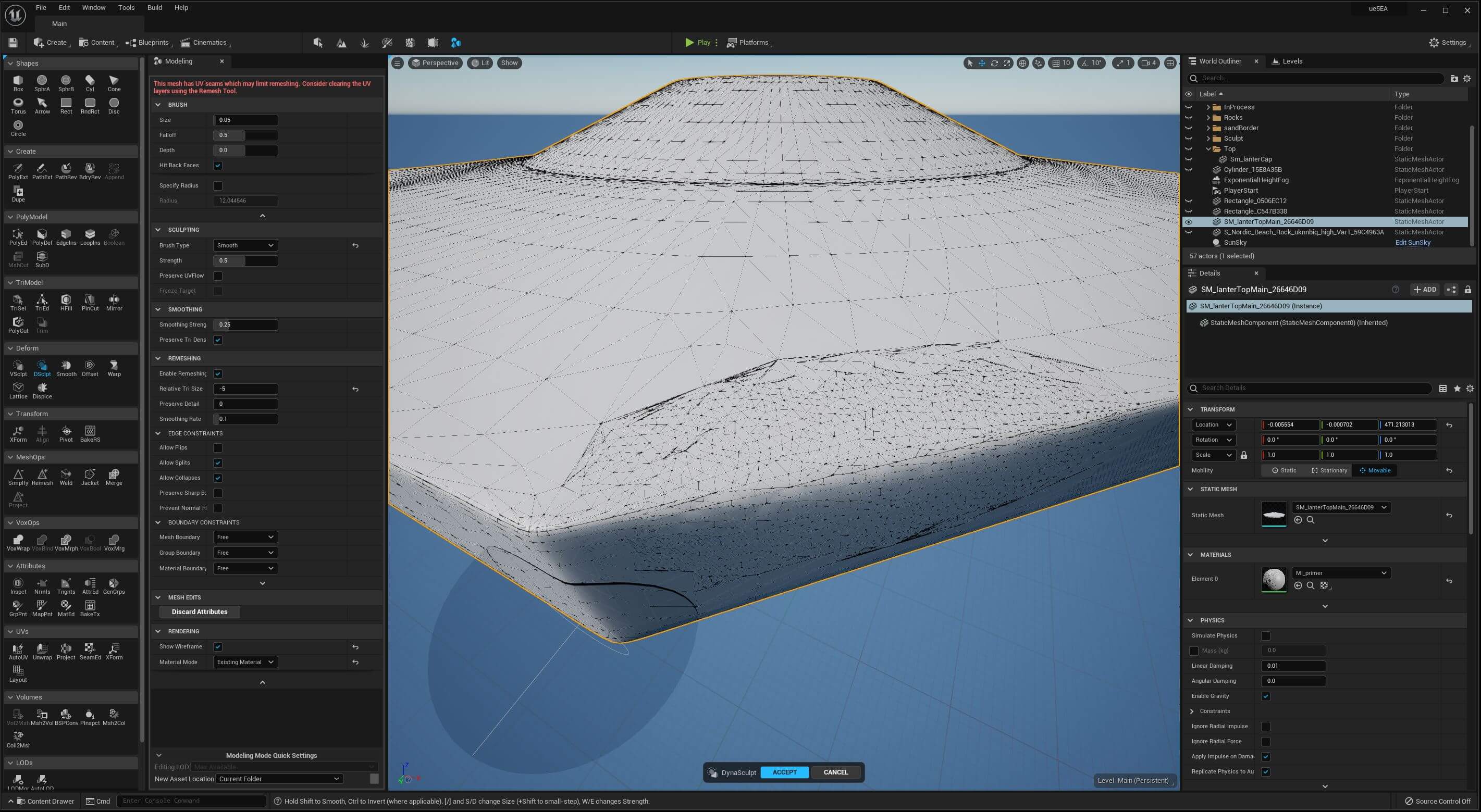 Unreal Engine 5 s Modeling Mode Takes Shape