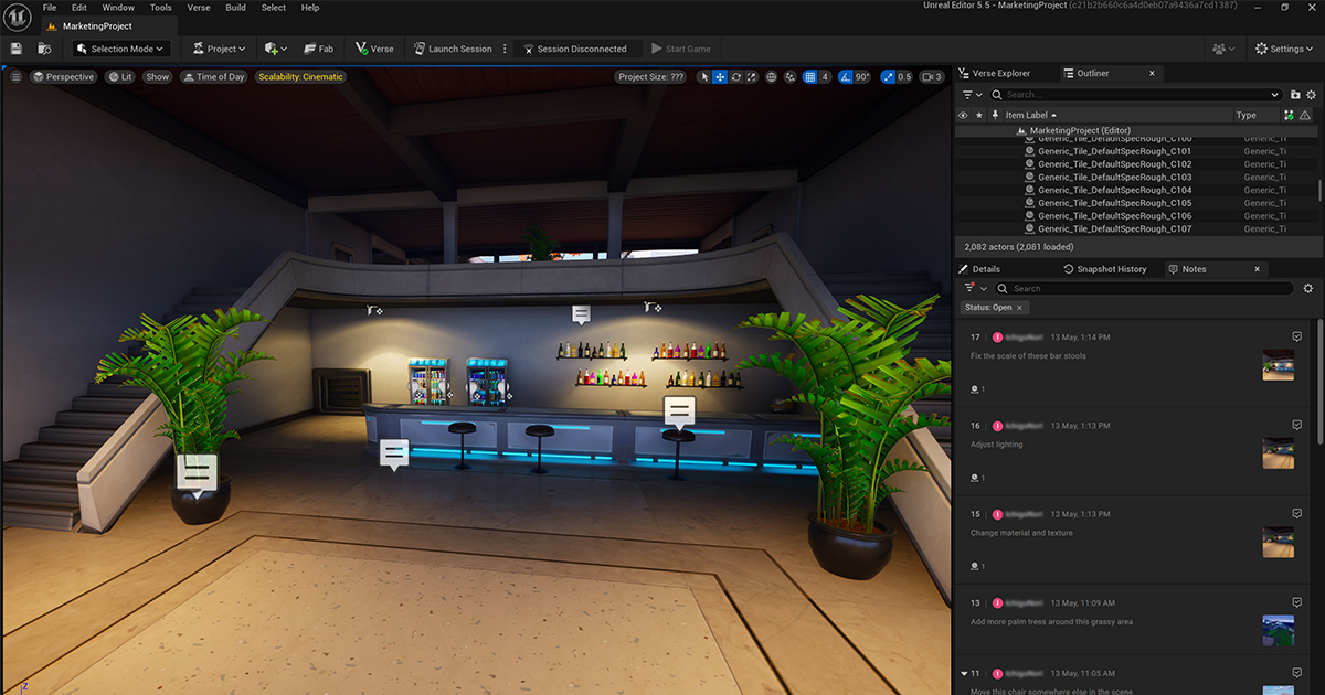 Notes in UEFN: Fast, Efficient, Collaborative Project Feedback